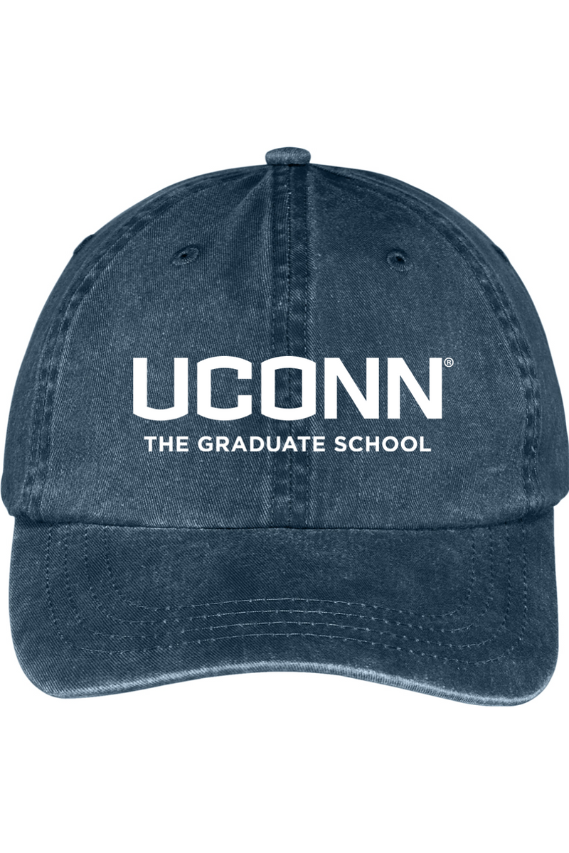 UConn -The Graduate School - Embroidered Pigment-Dyed Cap – College Thread