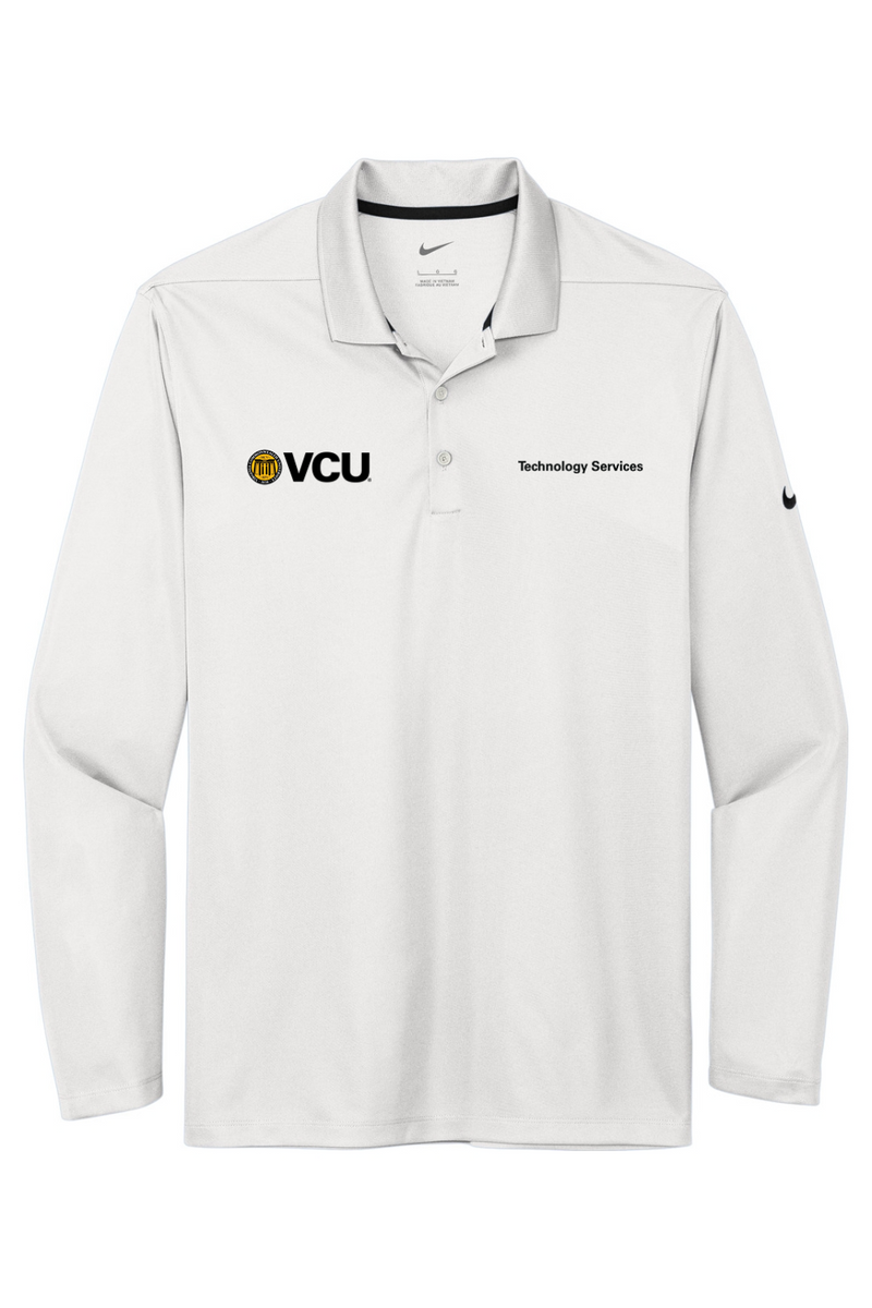VCU - Technology Services - Nike Dri-FIT Micro Pique Long Sleeve Polo ...