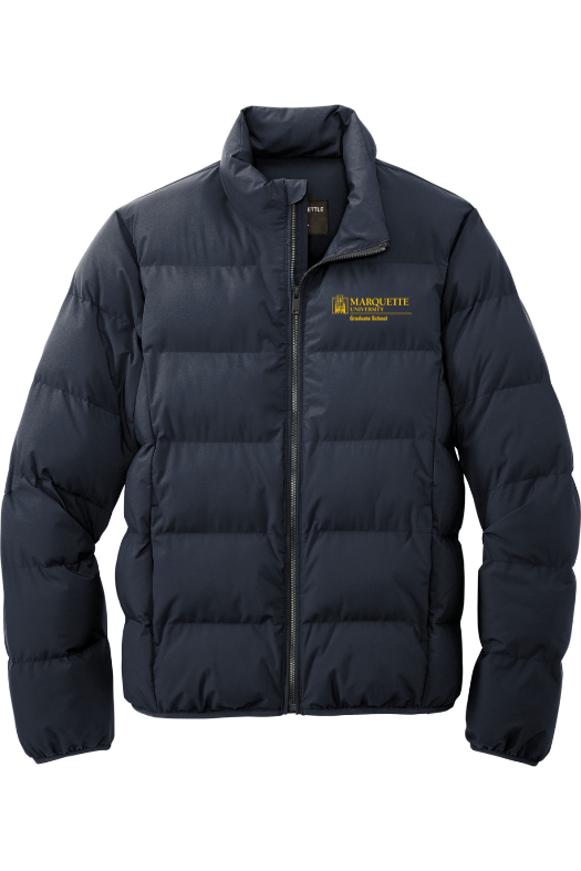 Marquette University - Graduate School - Puffy Jacket - Gold Embroider ...
