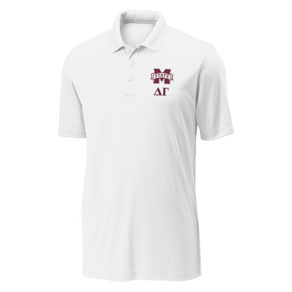 Mississippi State - Delta Gamma : - Activewear Polo Shirt – College Thread