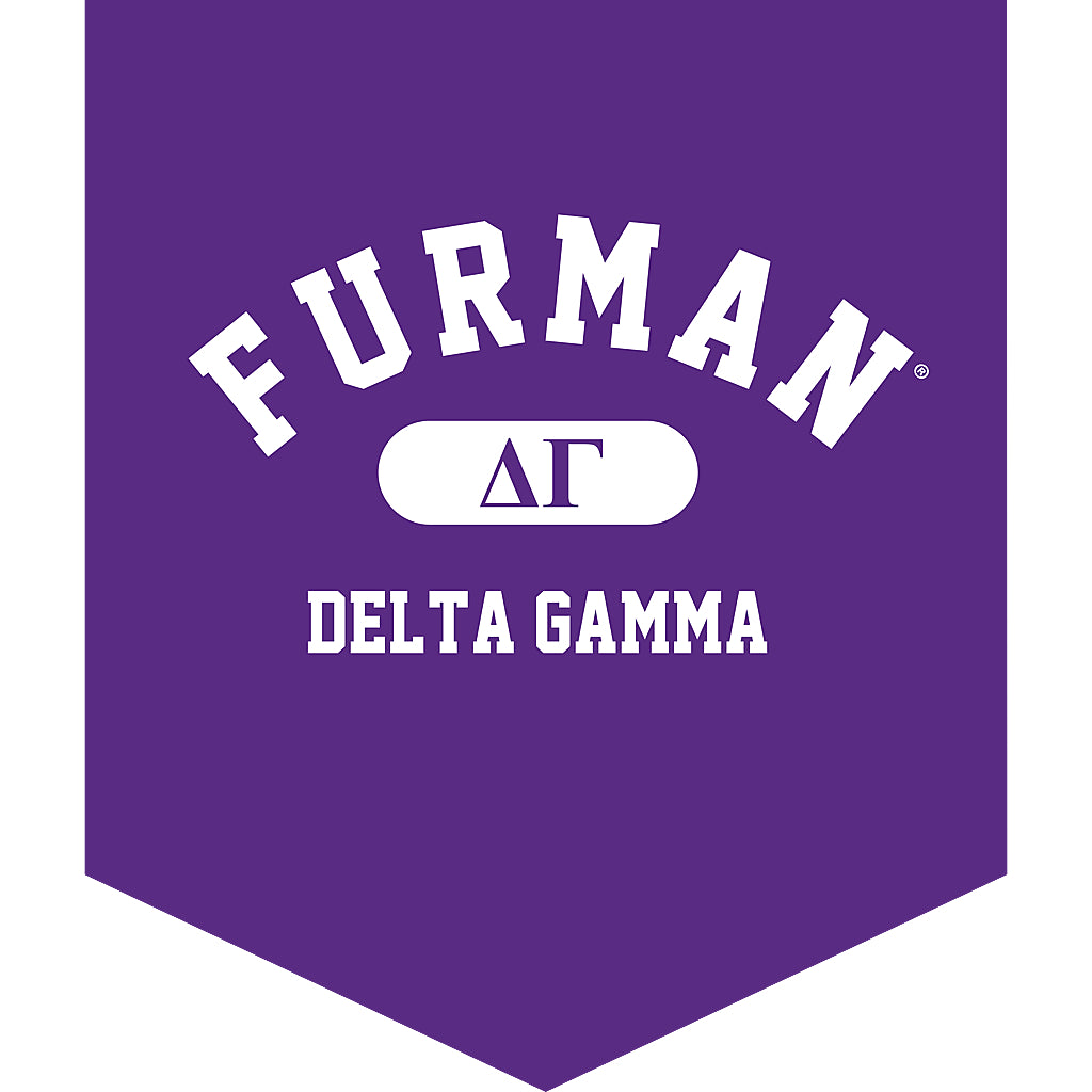 Furman - Delta Gamma - Pennant - 18" x 21" – College Thread