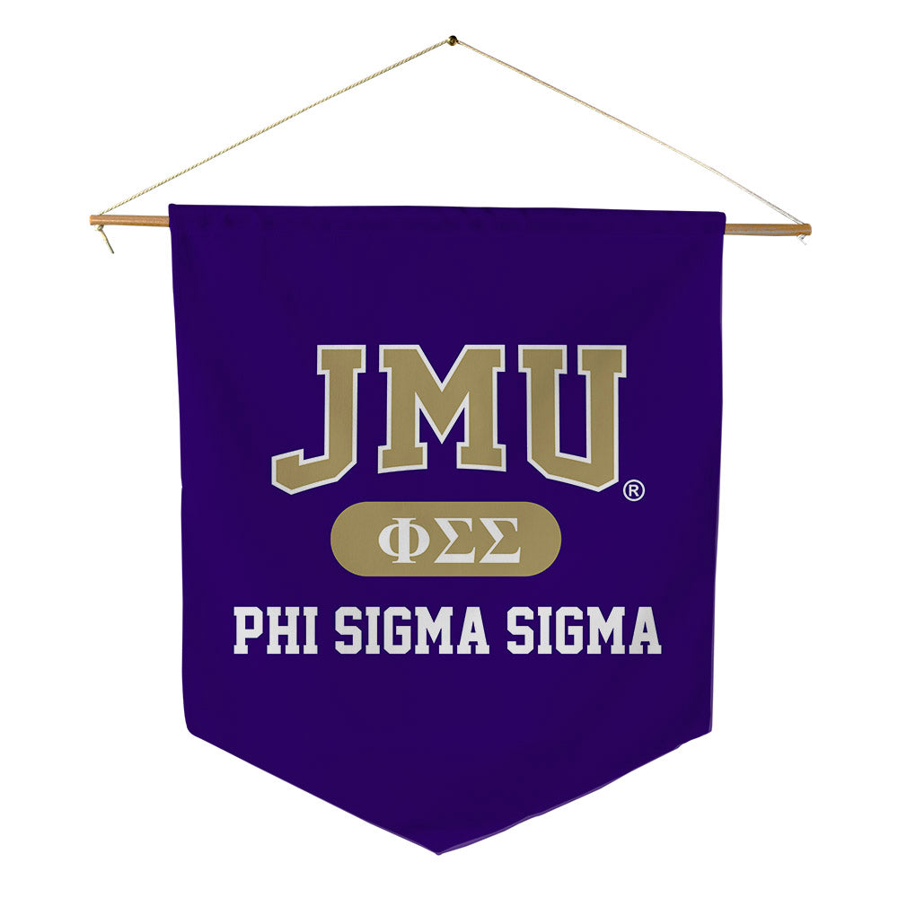 JMU - Phi Sigma Sigma - Pennant - 18" x 21" – College Thread