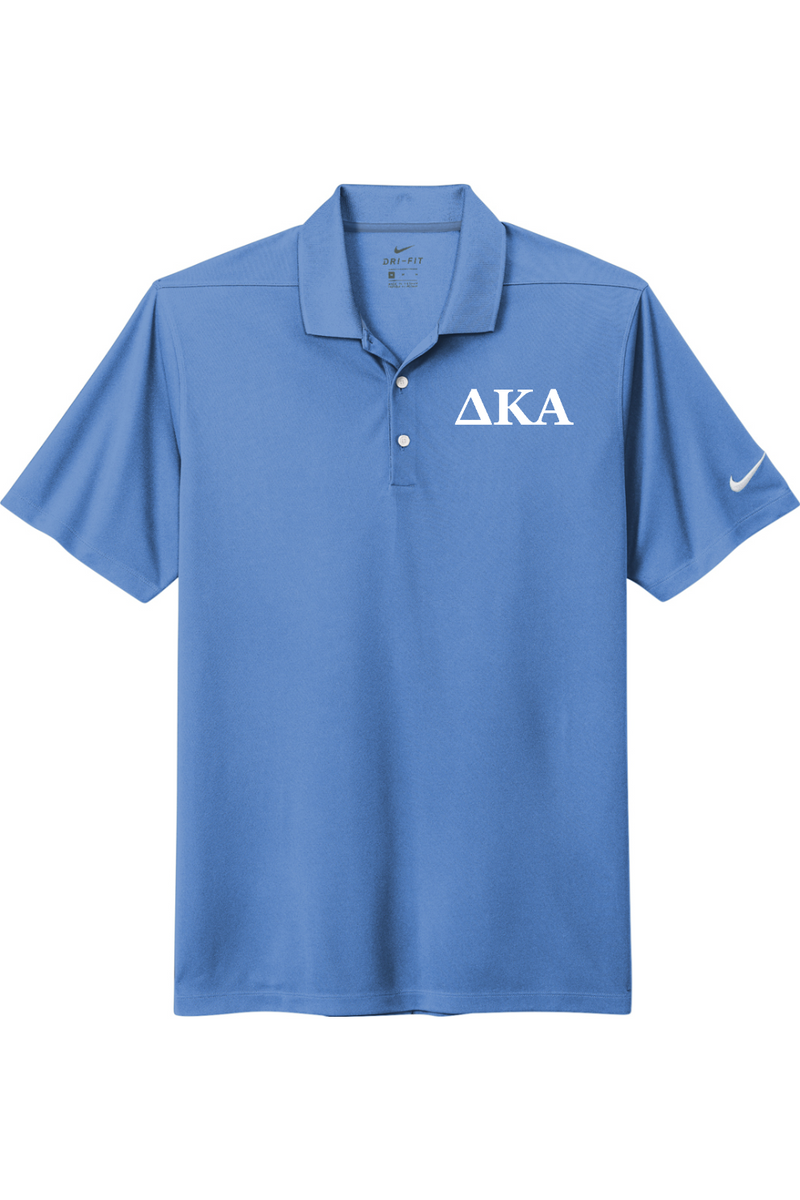 Delta Kappa Alpha - Nike Dri Fit Micro Pique 2.0 Polo - White Embroide ...